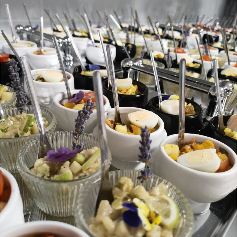Location de cuillères inox pour verrines apéritives - Montélimar