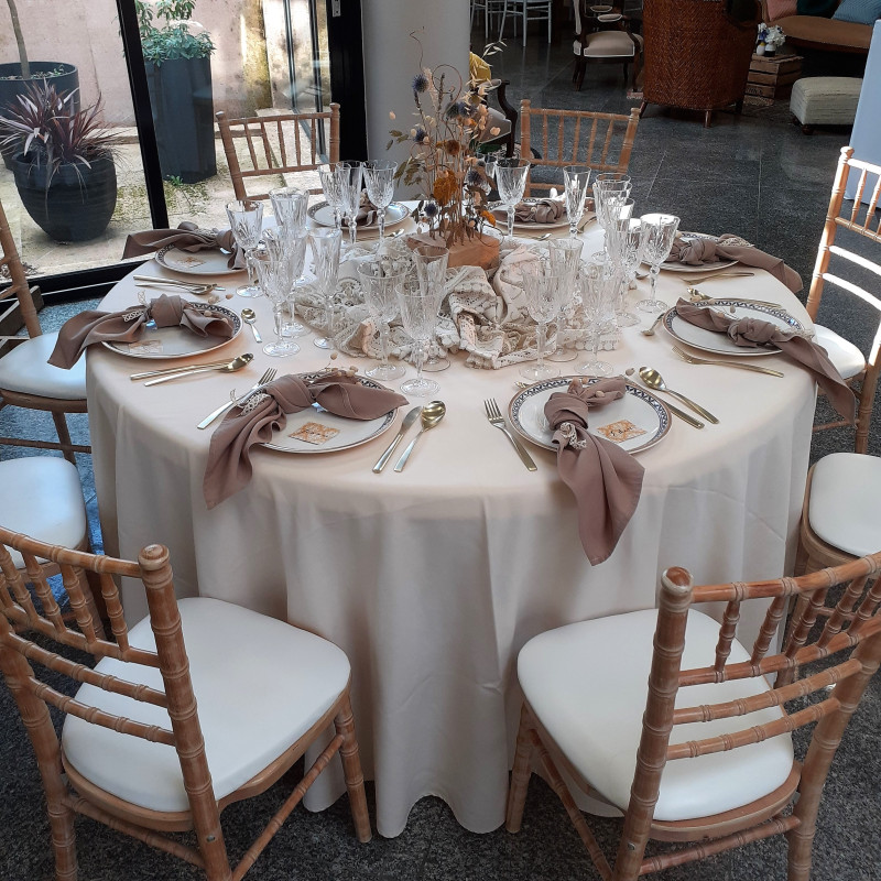 Location de nappage et serviettes assorties ECRU - IVOIRE