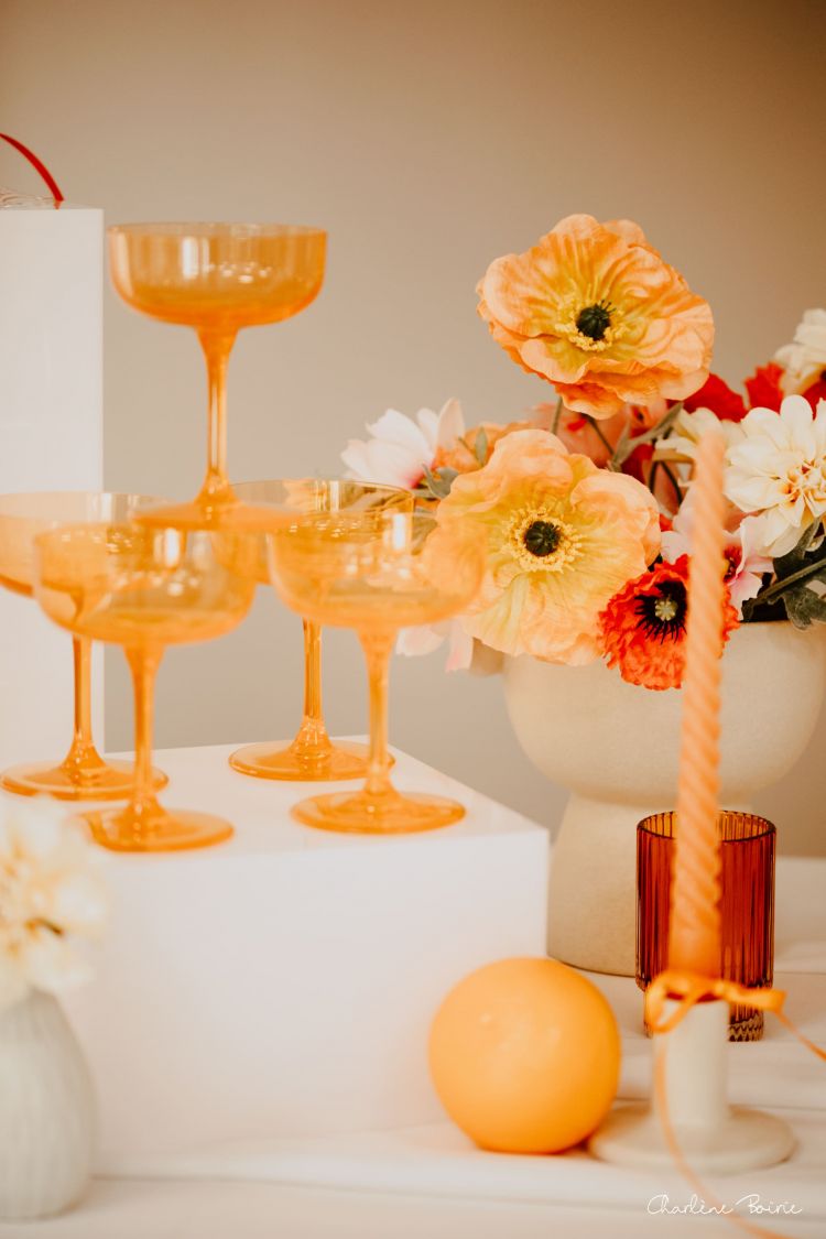 Location de verre couleur- bleu- violet -rose -orange -vert -panaché